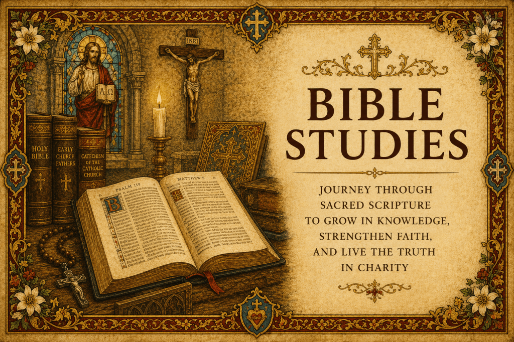 How Catholics Should Study the Bible – St. Mary's, St. John Bosco and ...